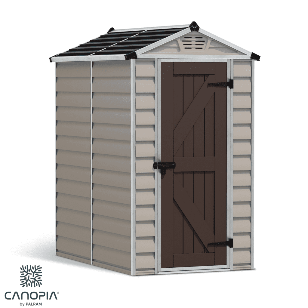 Palram Canopia® | SkyLight™ Apex Shed 4x6 (Tan) - A1 Sheds