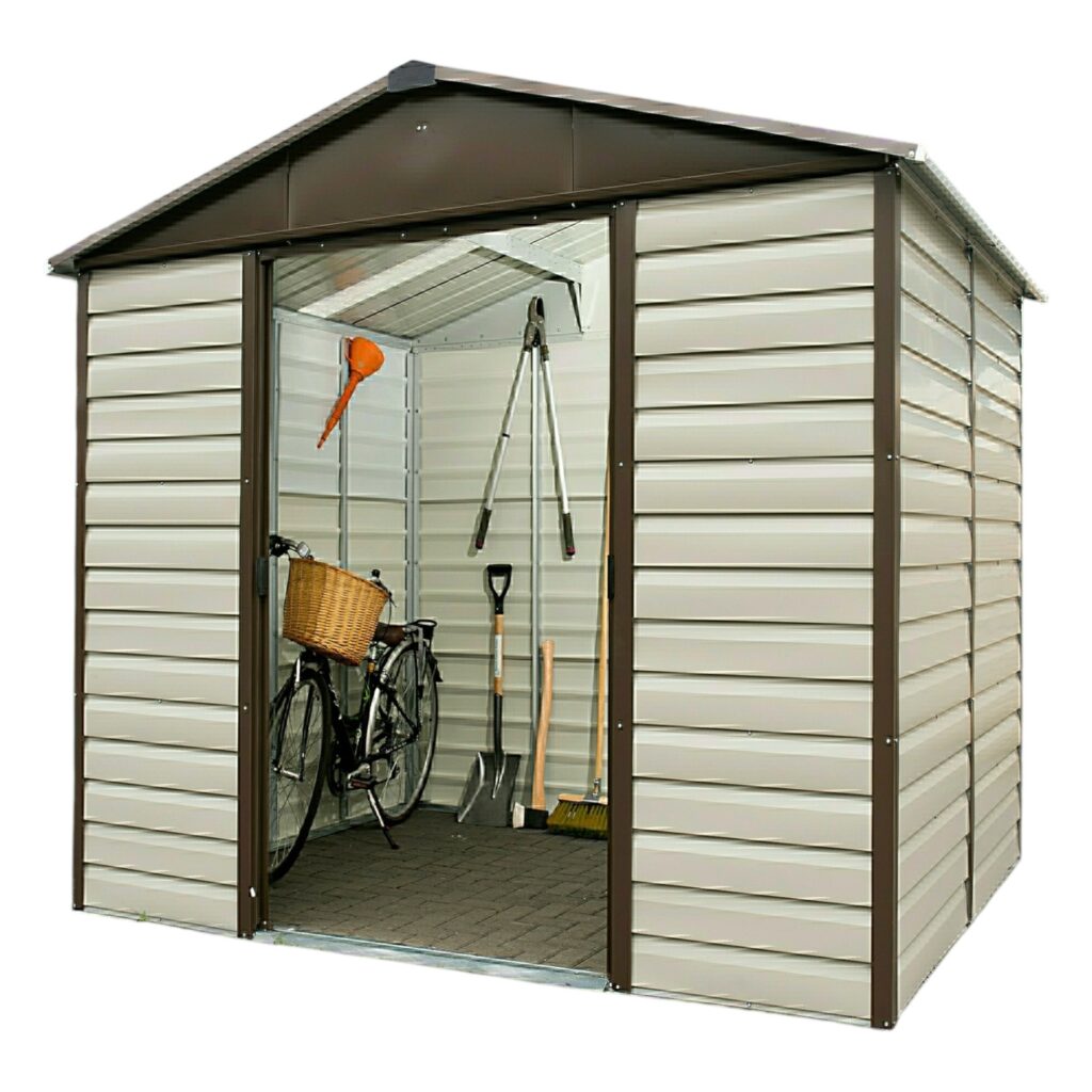 YardMaster 6x7 GEYZ Emerald Deluxe Apex Metal Shed - A1 Sheds