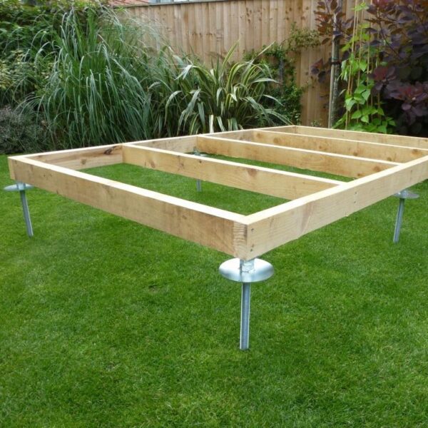 QuickJACK PRO Adjustable Shed Base (for soil or grass) - A1 Sheds