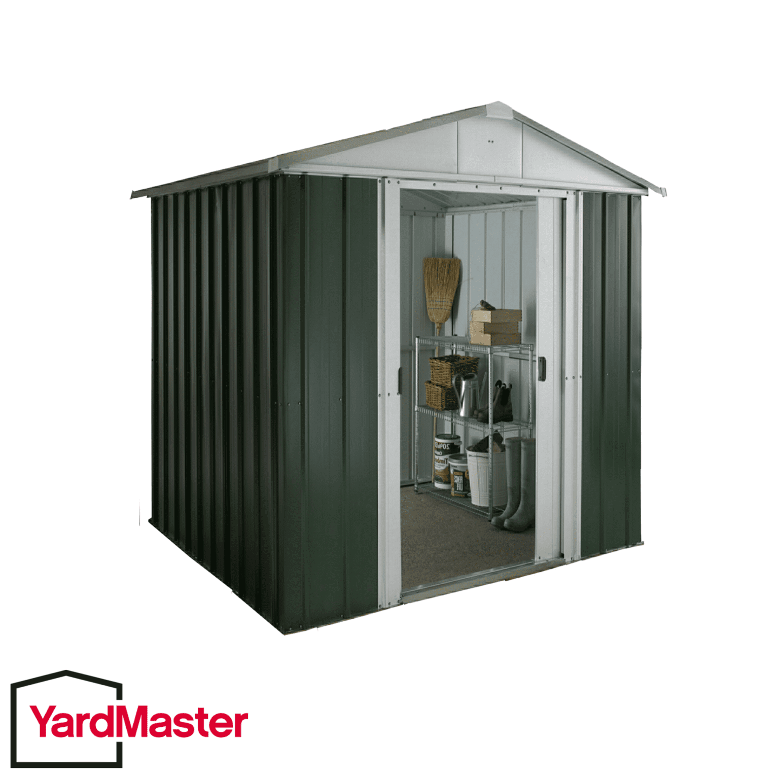 YardMaster 6x5 GEYZ Emerald Deluxe Apex Metal Shed - A1 Sheds