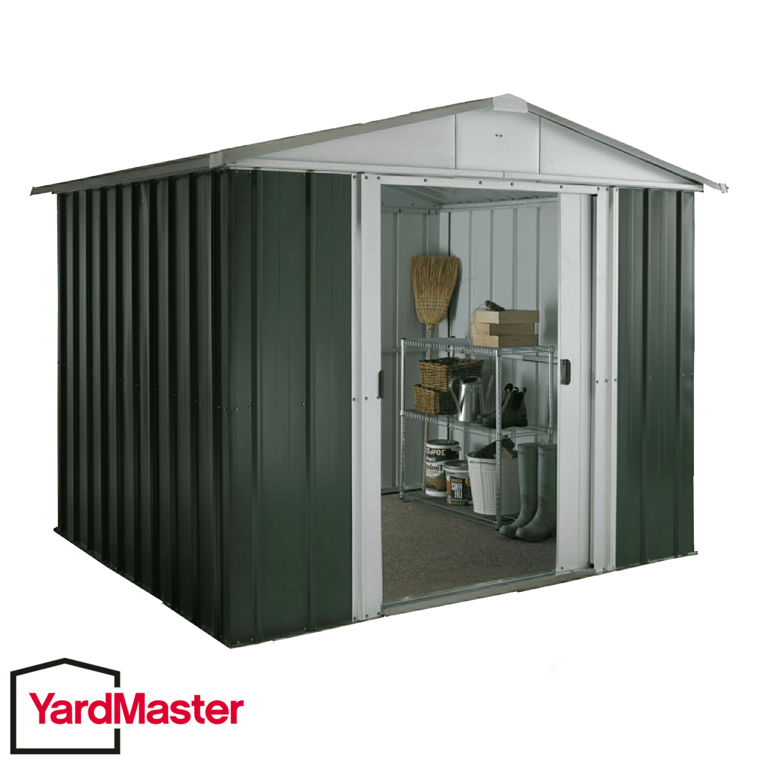YardMaster 6x7 GEYZ Emerald Deluxe Apex Metal Shed - A1 Sheds