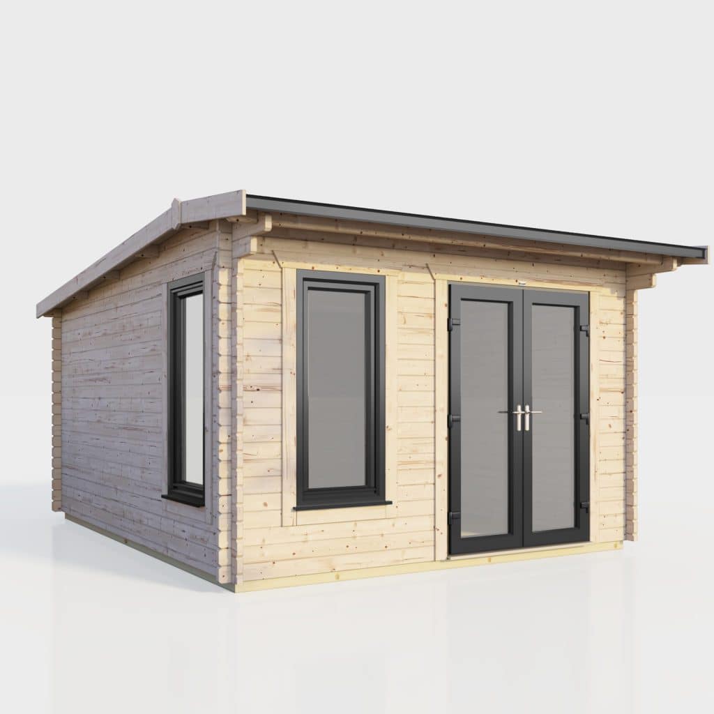 POWER Apex Log Cabin 44mm (uPVC)® - A1 Sheds