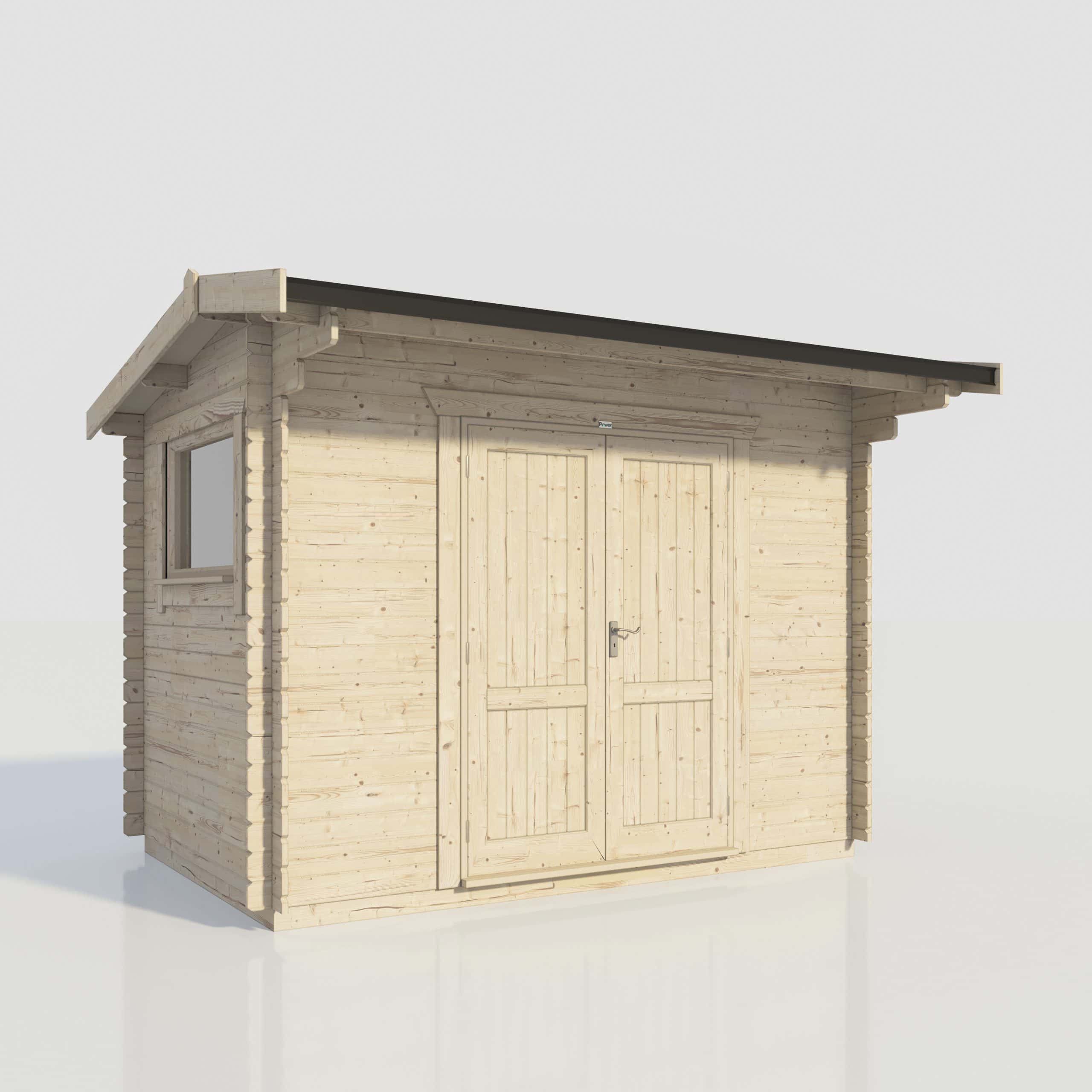 POWER APEX WORKSHOP Log Cabin 28mm - A1 Sheds