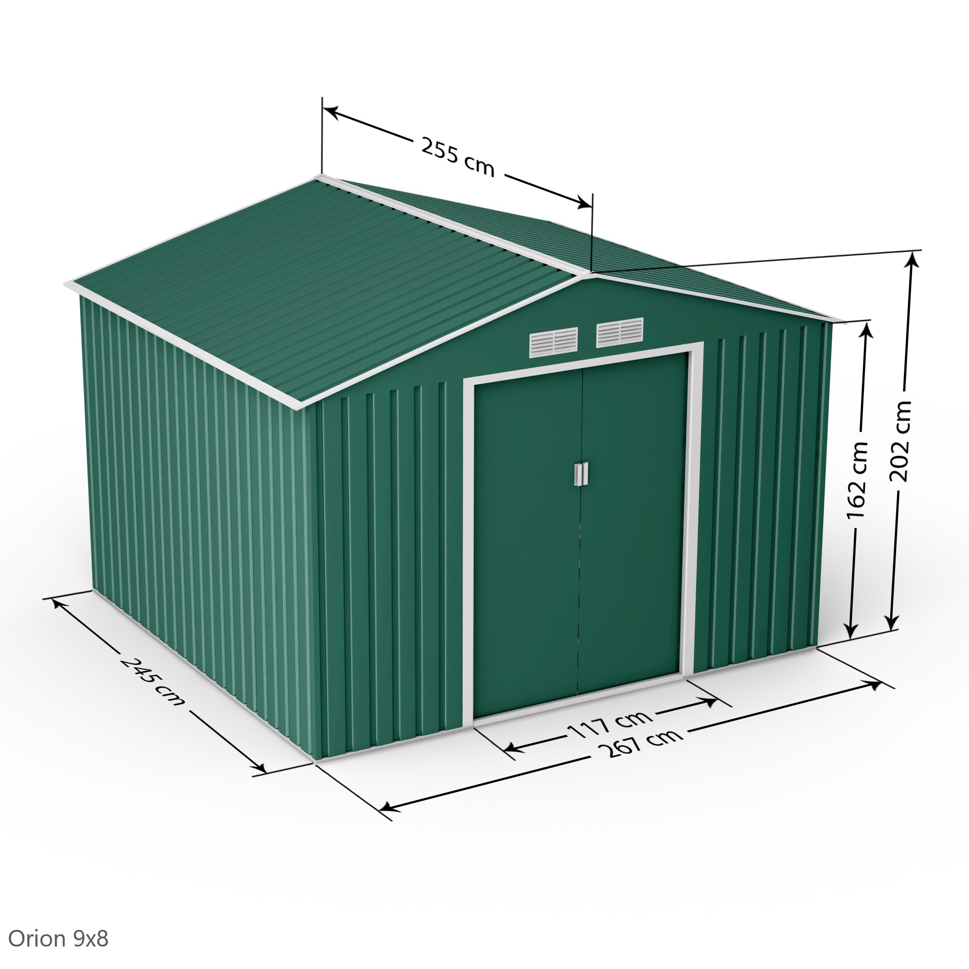 LOTUS | Orion Apex Metal Shed™ - A1 Sheds